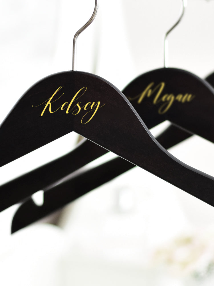 Black Hanger, Name – Bridesmaid Hangers